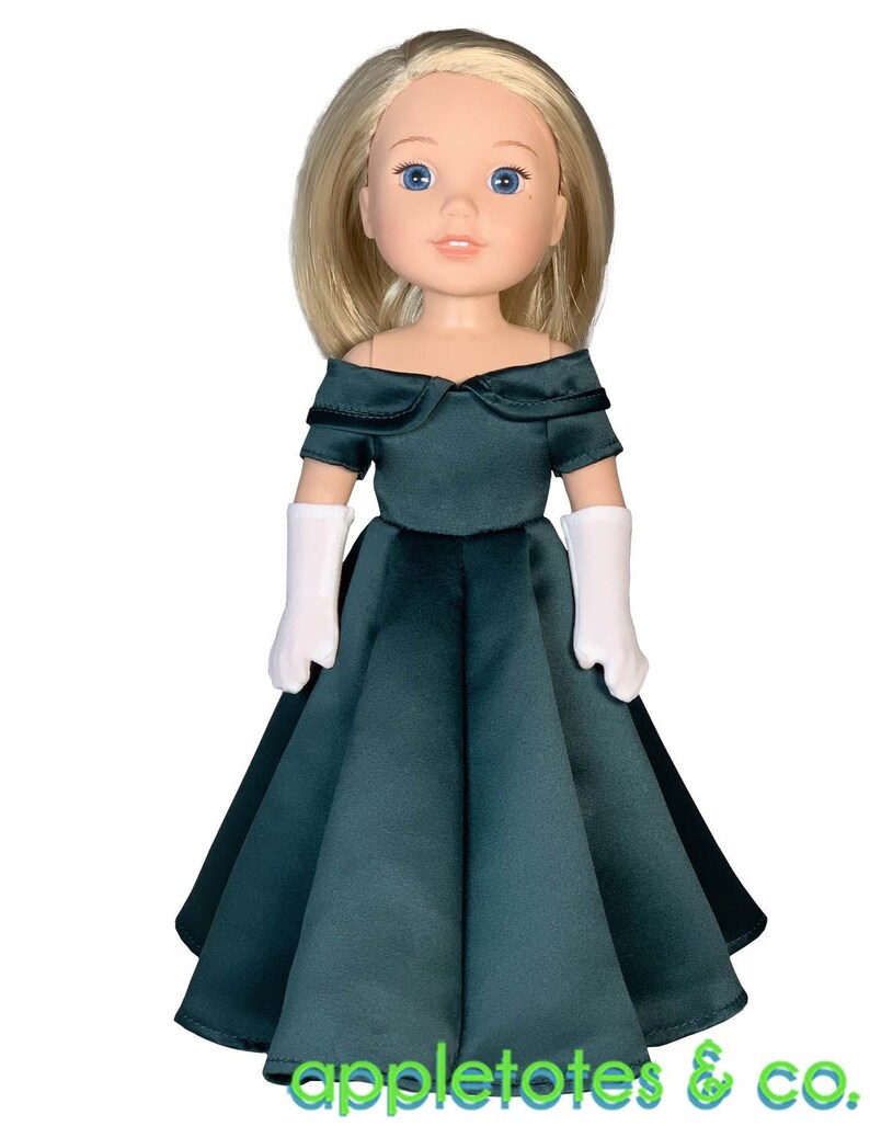 Carolina Ball Gown PDF Pattern: 14-inch Dolls, Evening Gloves (bonus ...
