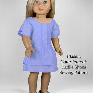 18 Inch Doll Clothes Sewing Pattern: Nadine Top and Dress (PDF Pattern ...