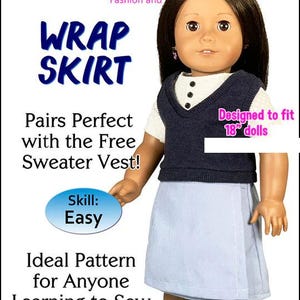 18 Inch Doll Clothes PDF Sewing Pattern Bundle: Dress, Vest, Sweater ...