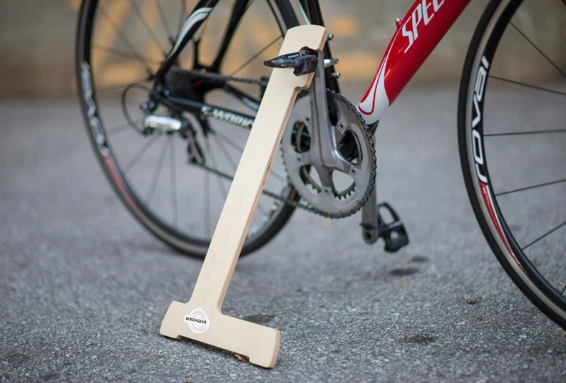 Bike Stand: Clever Removable Kick Stand / Bicycle Prop, Plywood, for ...