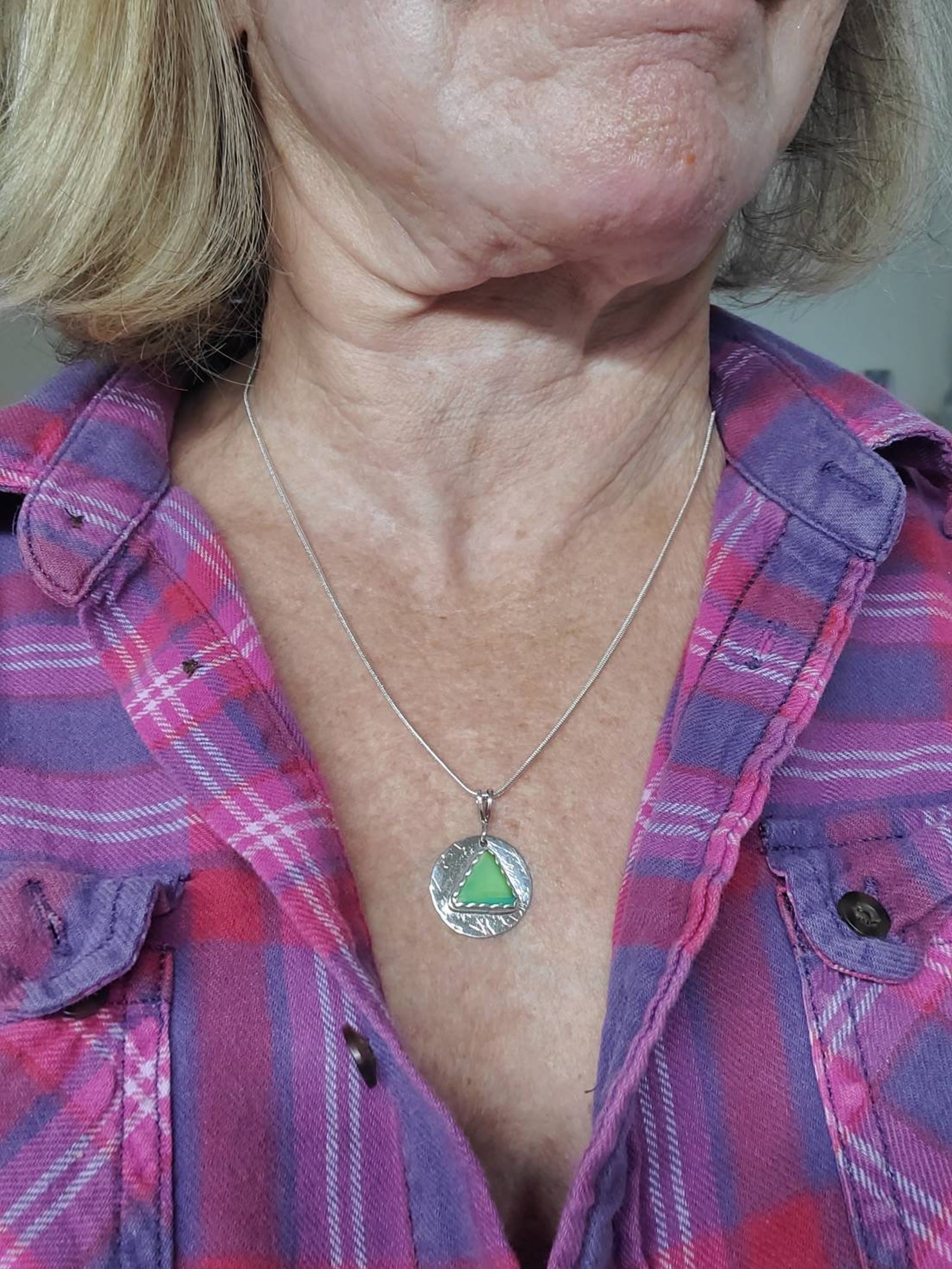 AA Celebrate Sobriety Pendant With Sterling Silver Chain - Etsy