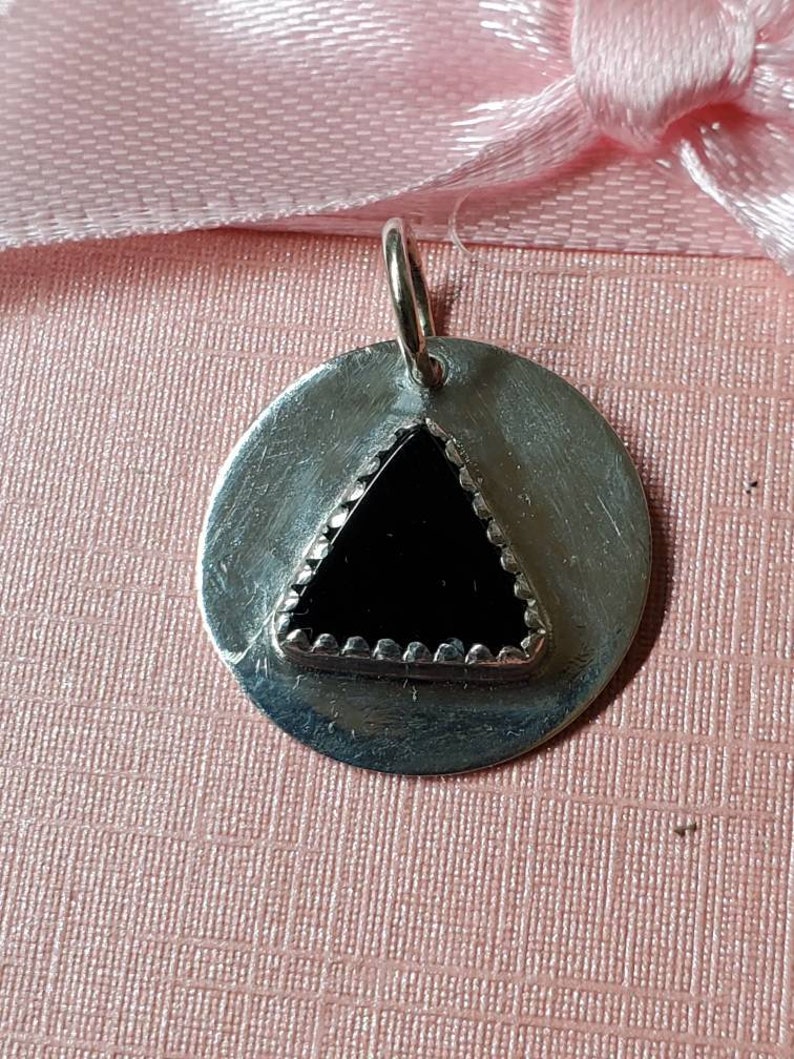 AA Celebrate Sobriety Pendant With Sterling Silver Chain - Etsy