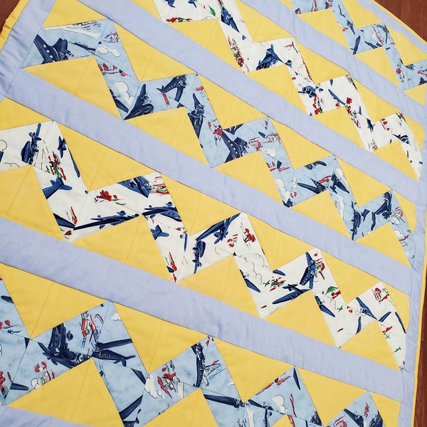 Airplane Quilt - Etsy