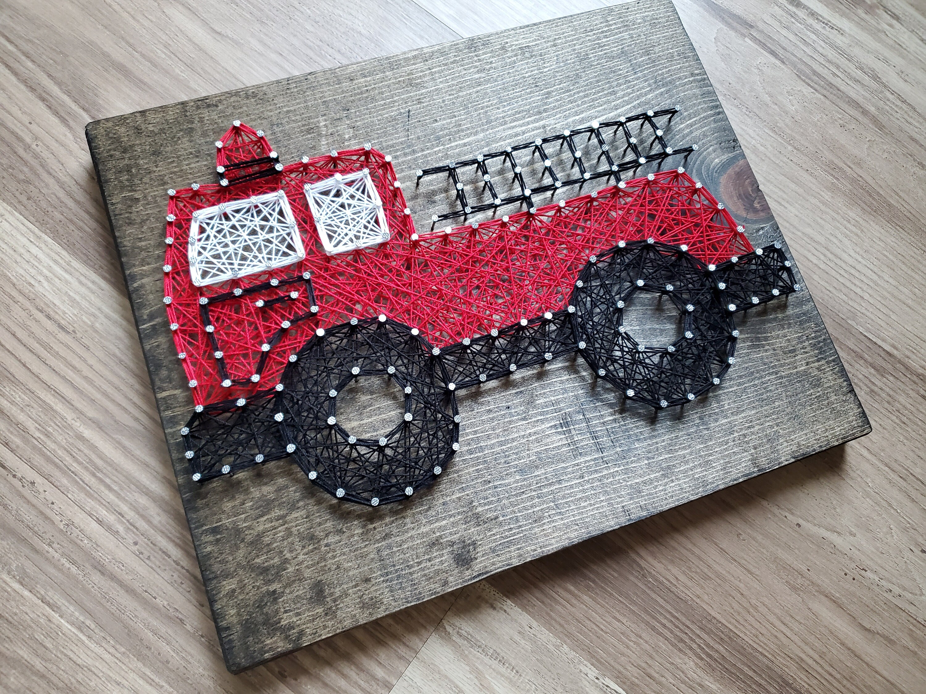 Fire Truck String Art Firetruck String Art String Art - Etsy