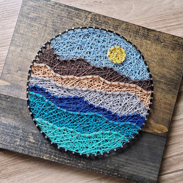 Mountain String Art - Etsy