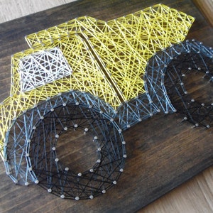 Truck String Art, Dump Truck String Art, Boy String Art, Construction ...