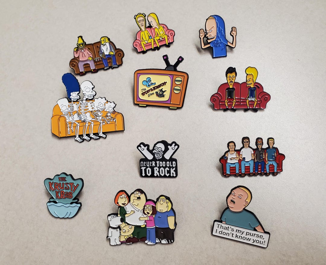 Nostalgia Pins: 80s 90s TV Series Enamel Pins - Etsy