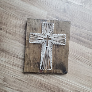 Cross String Art Jesus String Art Cross Wall Art String Art - Etsy.de