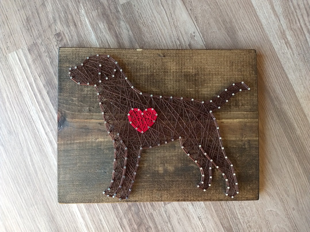 Labrador String And, Lab String Art, Dog String Art, Labrador Art ...