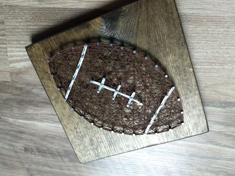 Football String Art Diy Football String Art Kids Diy String | Etsy