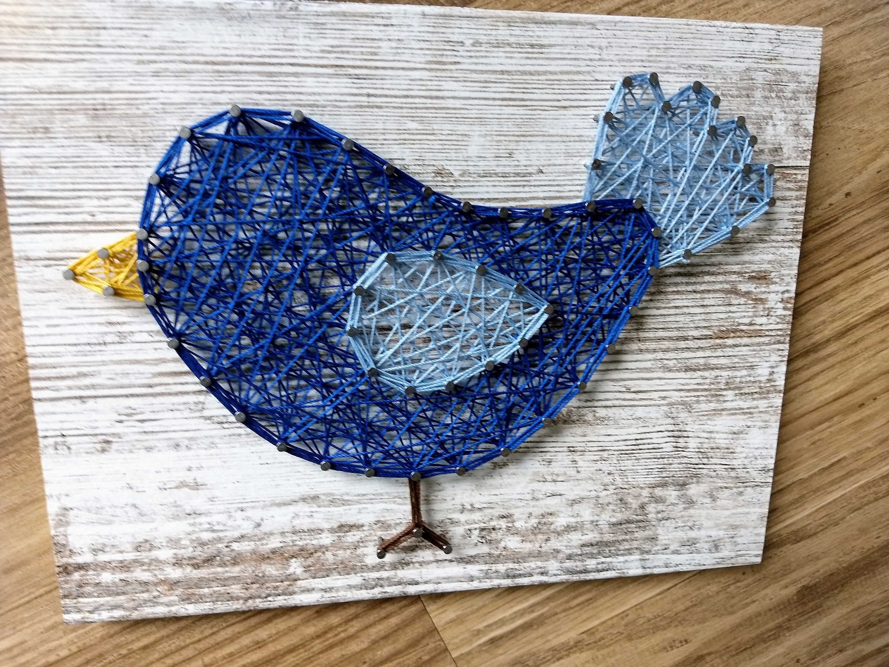 Spring String Art Blue Bird String Art Bird Decor Blue Bird - Etsy ...