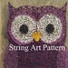Owl DIY String Art Pattern DIY String Art Pattern Owl String | Etsy