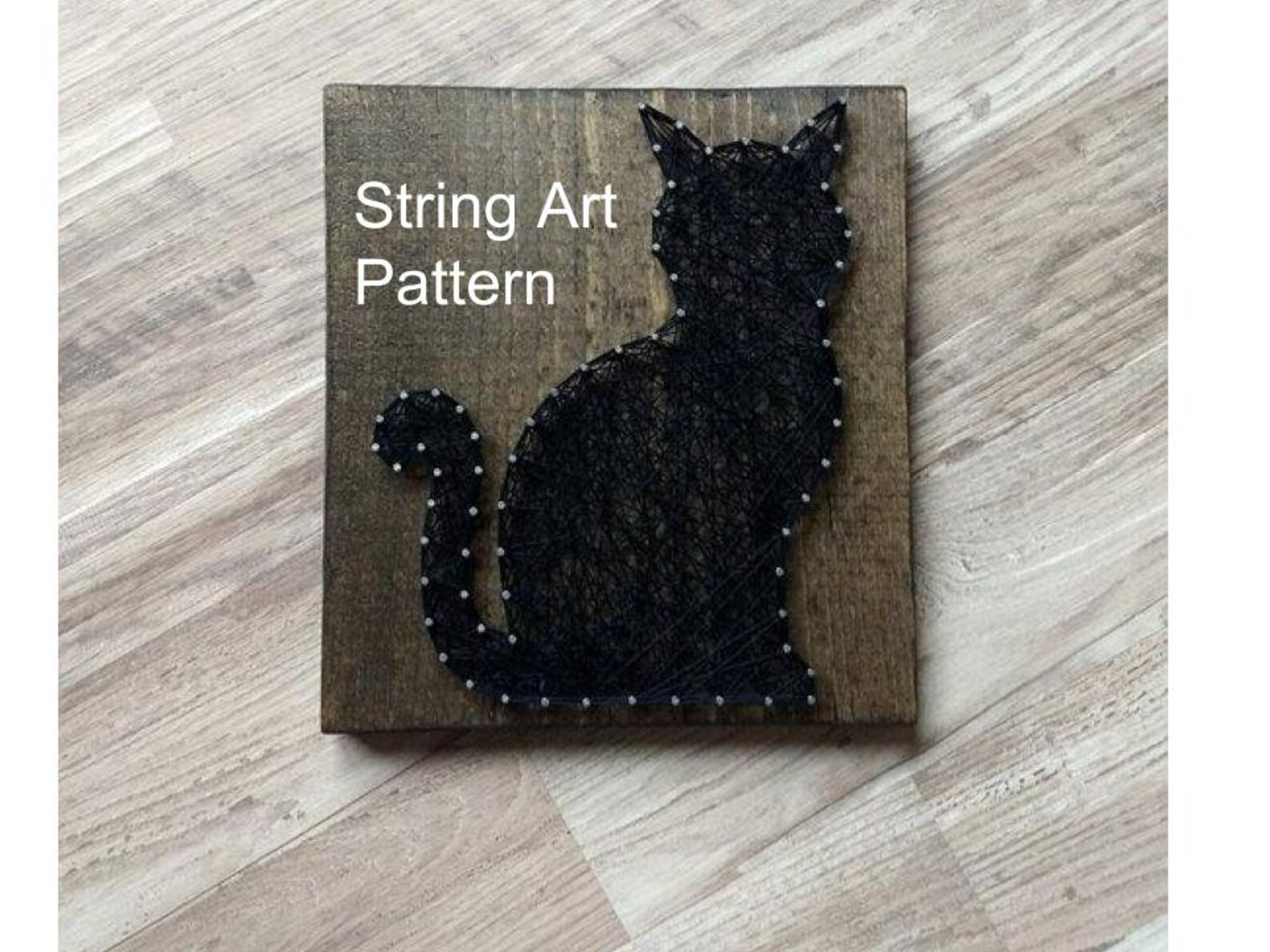 String Art Pattern Cat Pattern String Art Diy String Art - Etsy