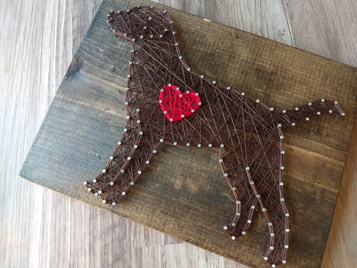 Labrador String And Lab String Art Dog String Art Labrador - Etsy