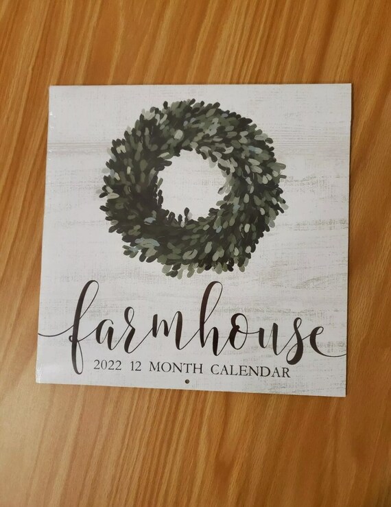 2022 Farm House Calendar 2022 Craft Calendar 2022 Crafty | Etsy