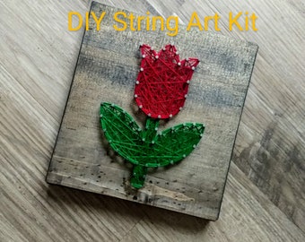 DIY Flower String Art Kit - Etsy