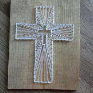Cross String Art Jesus String Art Cross Wall Art String Art - Etsy.de