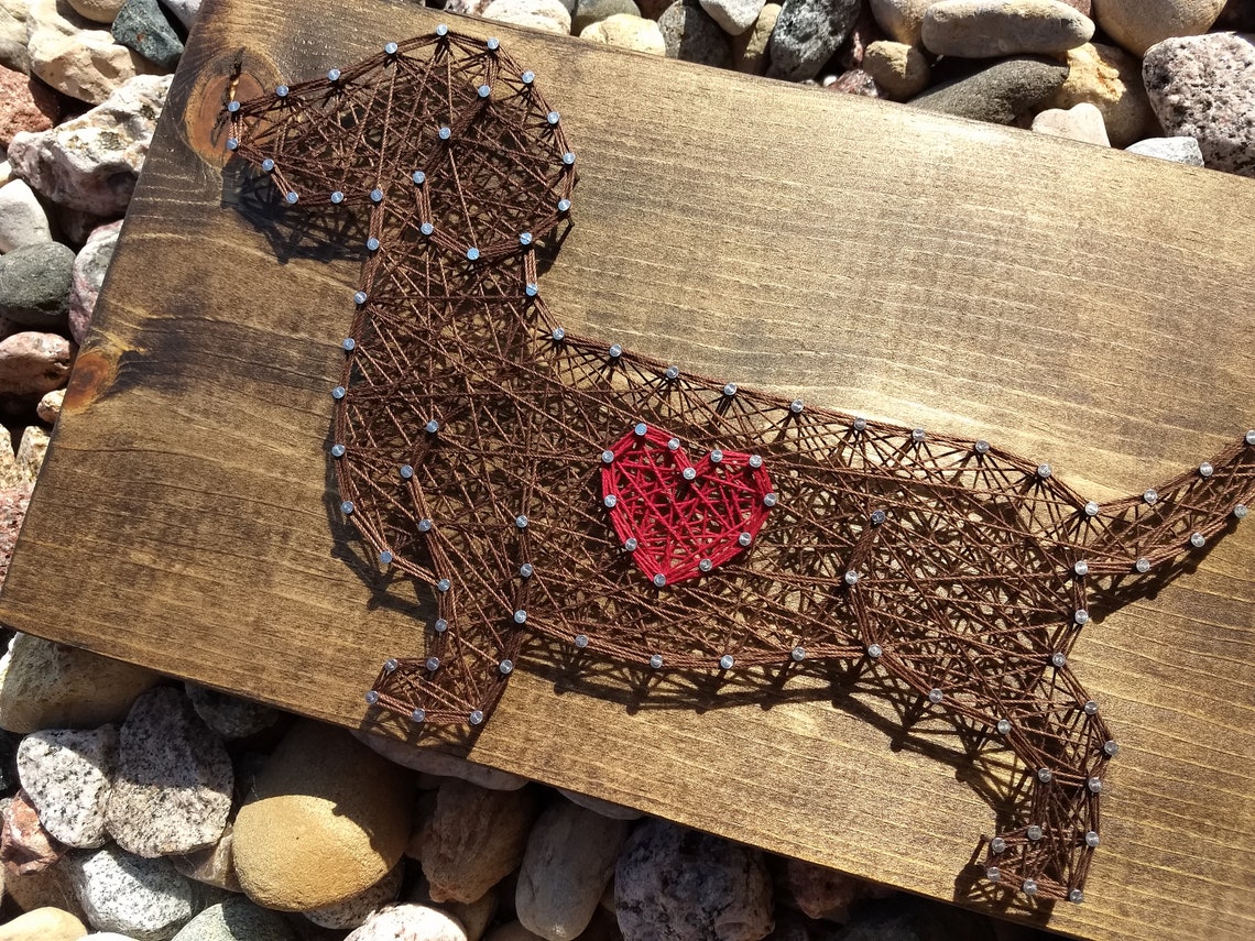 Dachshund String Art Dog String Art Wiener Dog String Art - Etsy