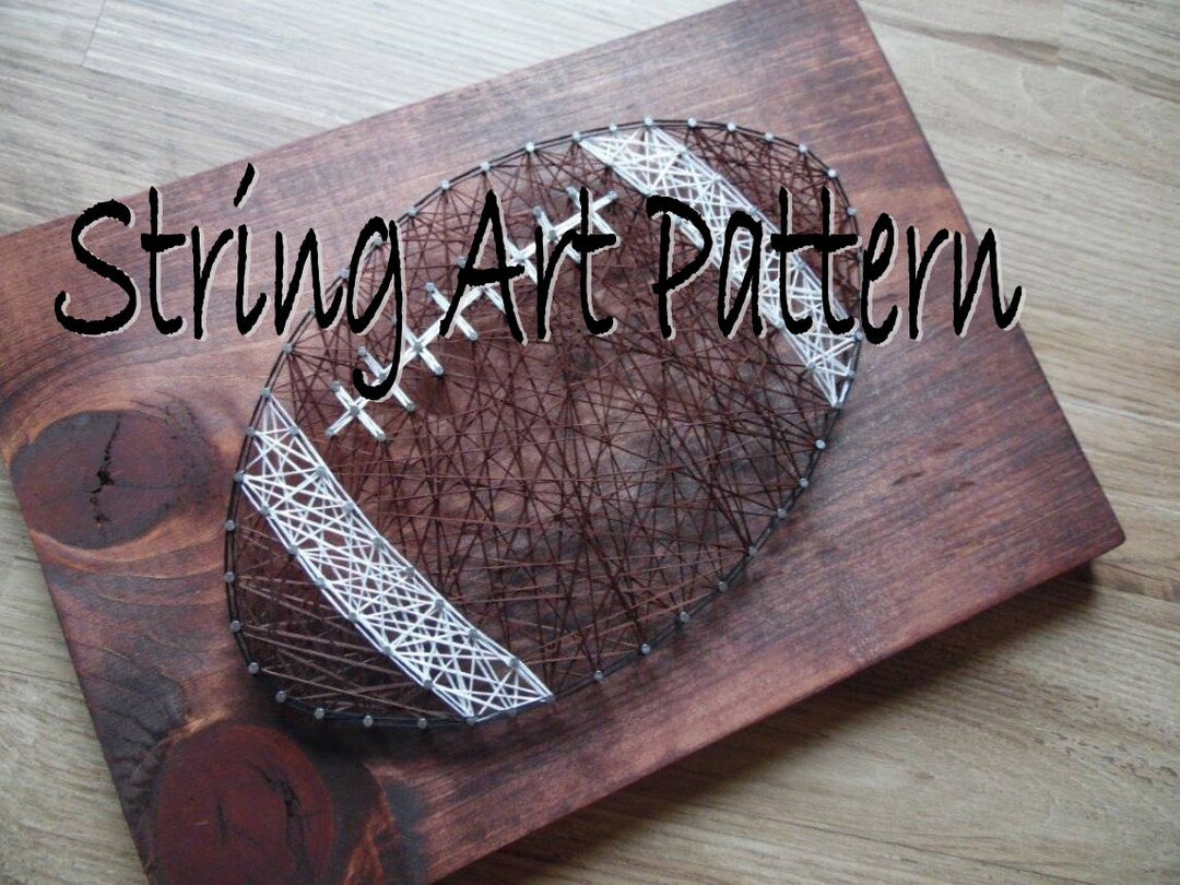 Football String Art Pattern, String Art Pattern, Football String ...