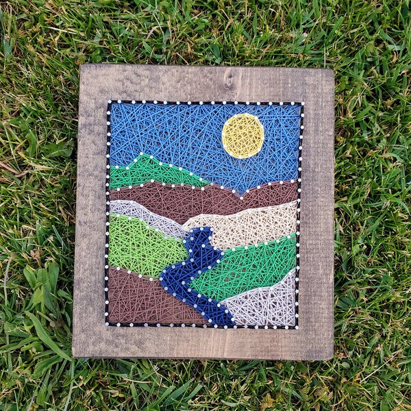Mountain String Art - Etsy