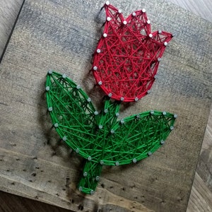 DIY String Art Kit, Kid String Art Kit, Mini String Art Kit, Flower ...