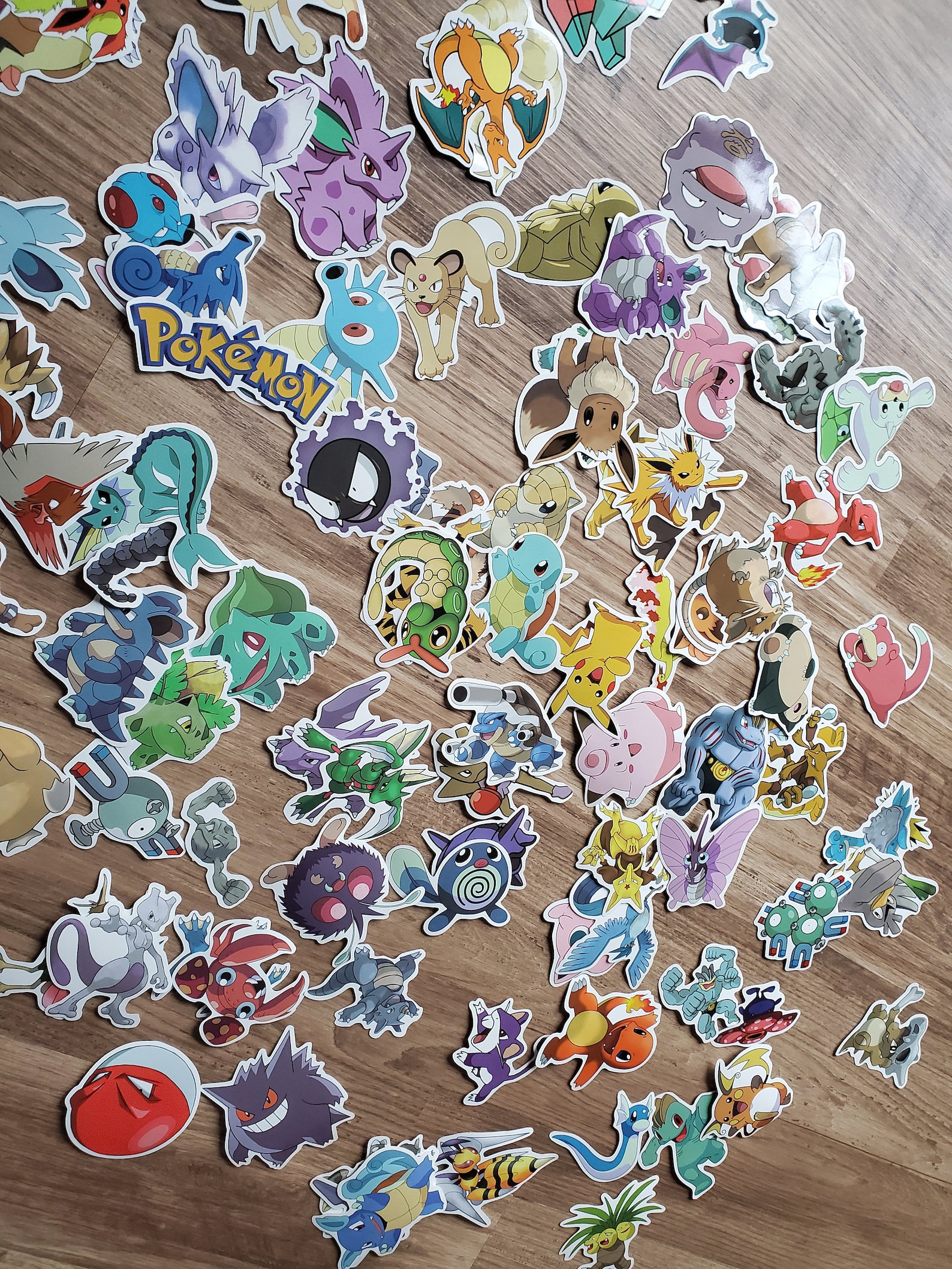 Pokémon stickers pokemon sticker Pokémon sticker lot lot of | Etsy
