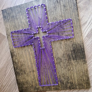 Cross String Art Jesus String Art Cross Wall Art String Art - Etsy.de