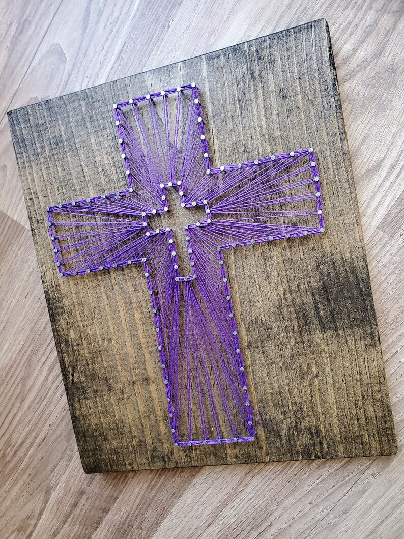 Cross String Art Jesus String Art Cross Wall Art String Art - Etsy.de