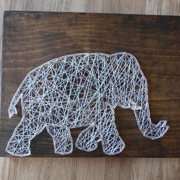 Elephant String Art - Etsy