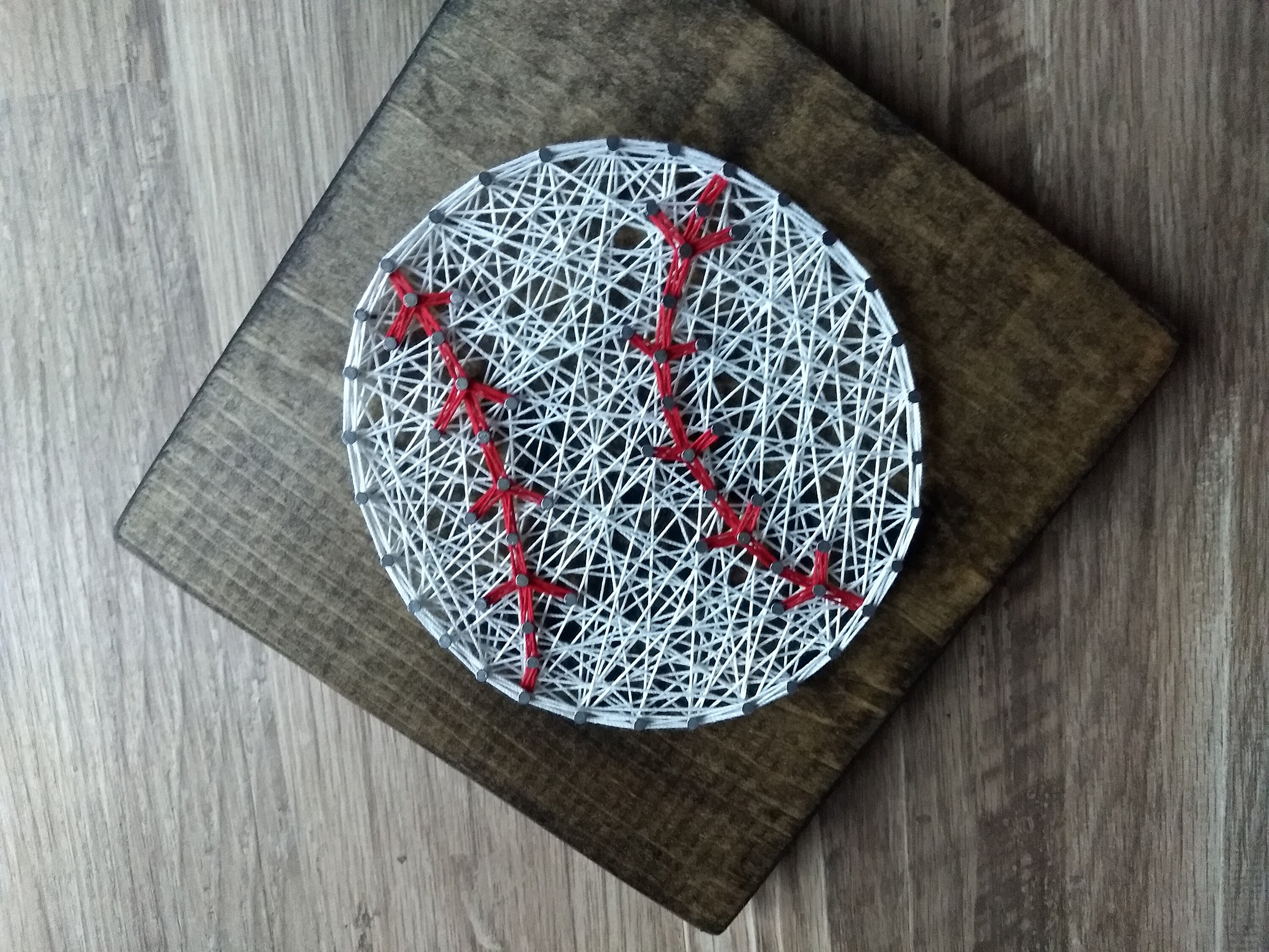 Baseball String Art Diy String Art Kids Diy Craft Baseball | Etsy Australia