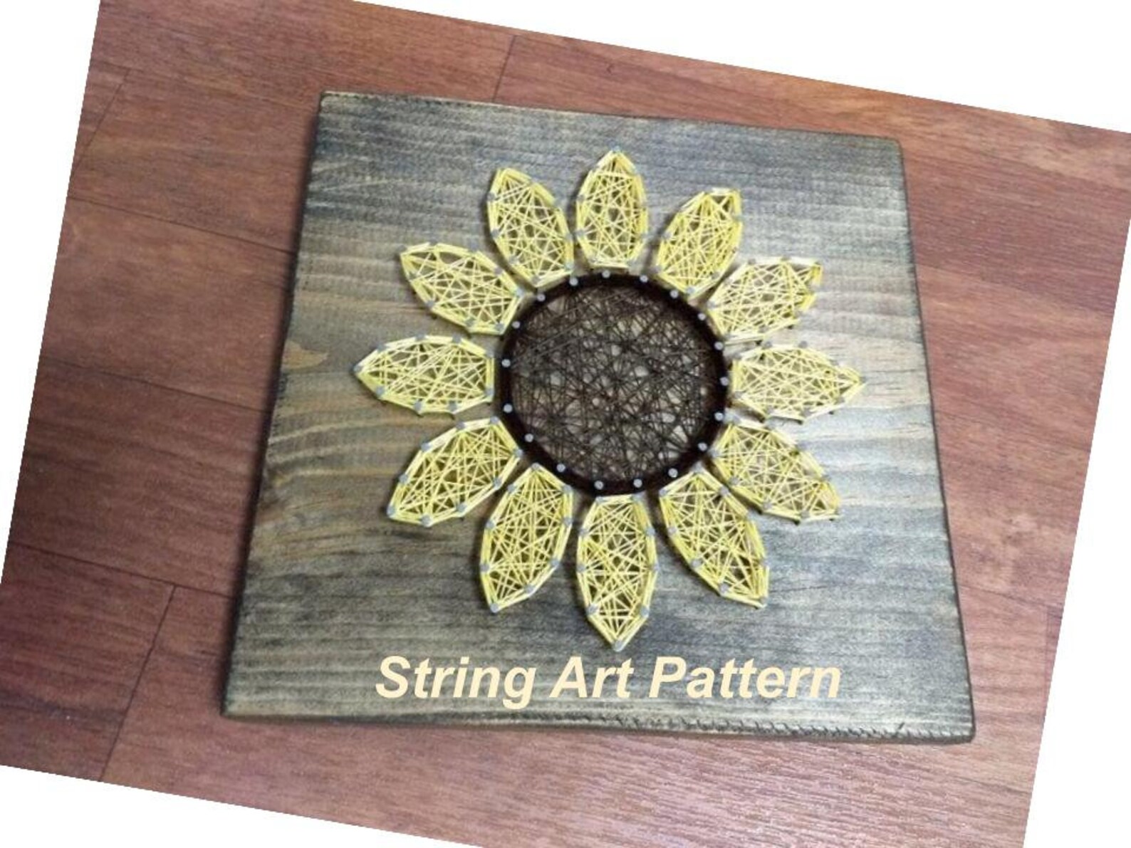 Sunflower String Art Pattern, String Art Pattern, String Art, String ...