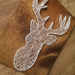 Deer String Art, Deer Art, Outdoor String Art, Deer String Design, Deer ...