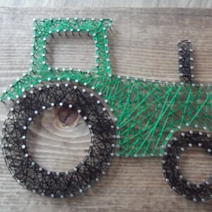 Tractor String Art, Nursery Wall Art, Tractor Art, Nursery Boys Art ...
