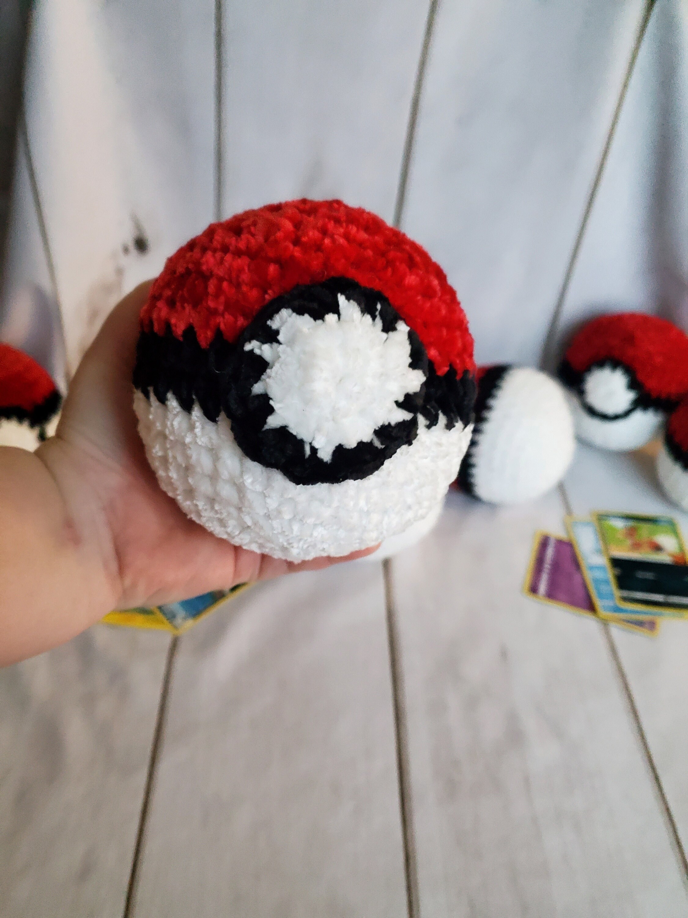 Poké Ball Pokemon Plush Plush Pokemon Ball Yarn Pokemon - Etsy