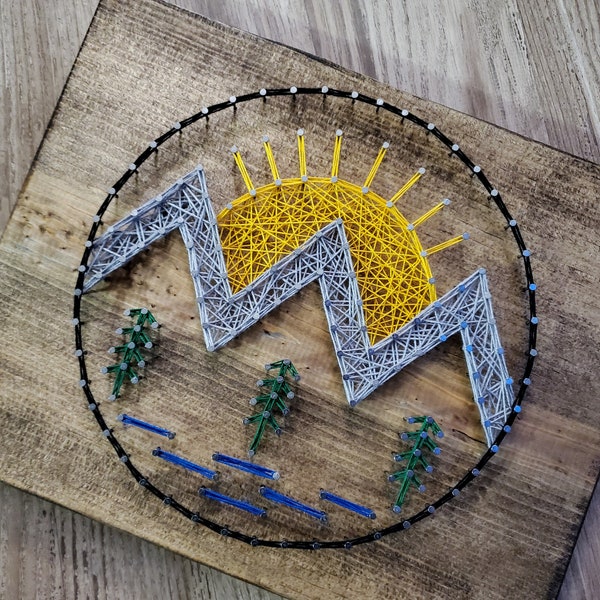 Mountain String Art - Etsy