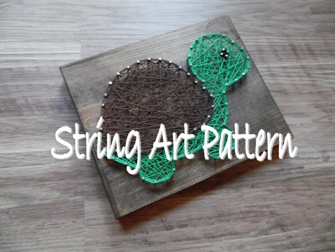 DIY Turtle String Art Pattern: Beginner Project (PDF Pattern) - Etsy