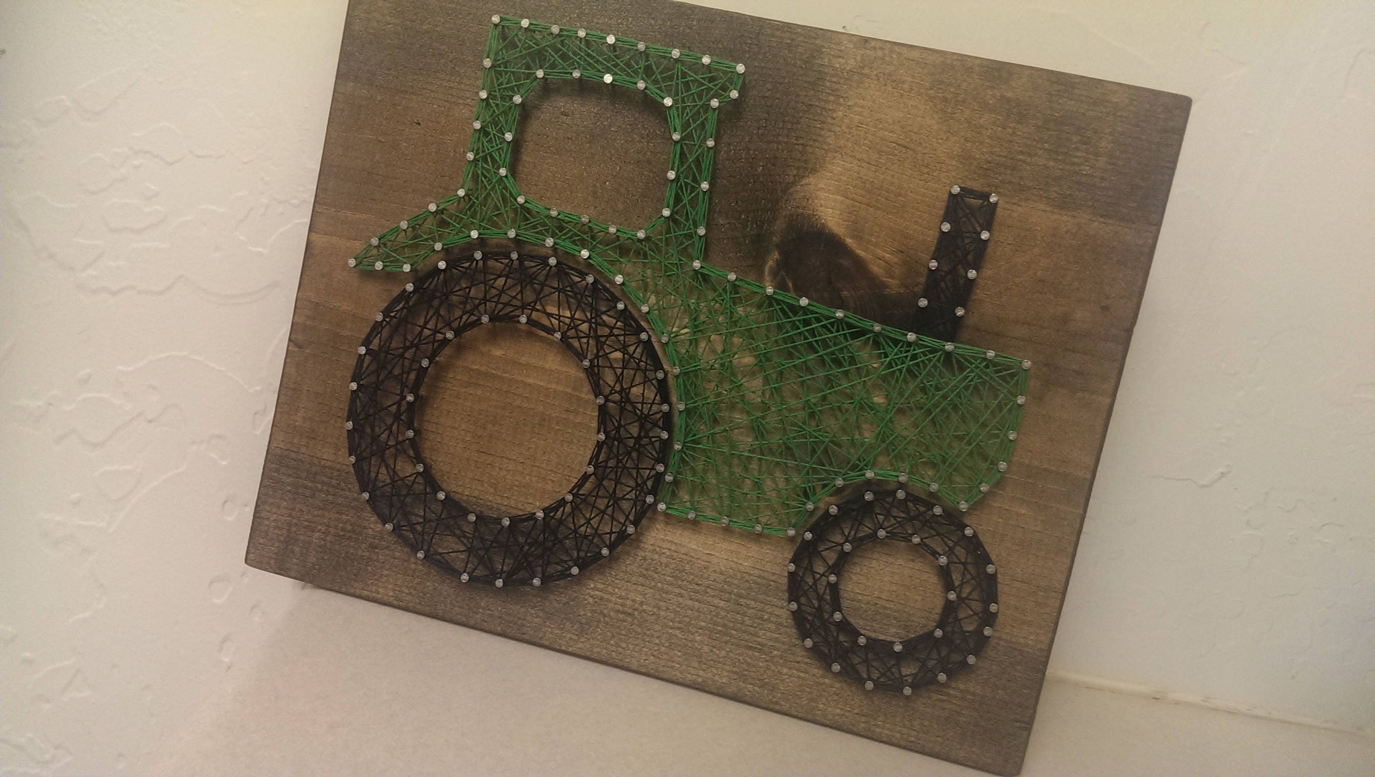 Tractor String Art Nursery Wall Art Tractor Art Nursery - Etsy