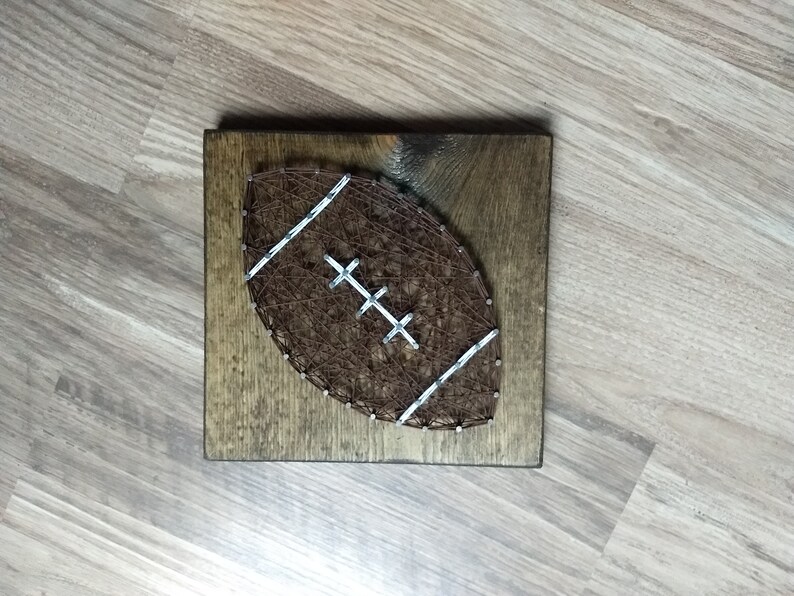 Football String Art Diy Football String Art Kids Diy String | Etsy