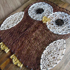 Owl String Art, Fall String Art, Owl Wall Art, Owl Wall Hanging, Owl ...