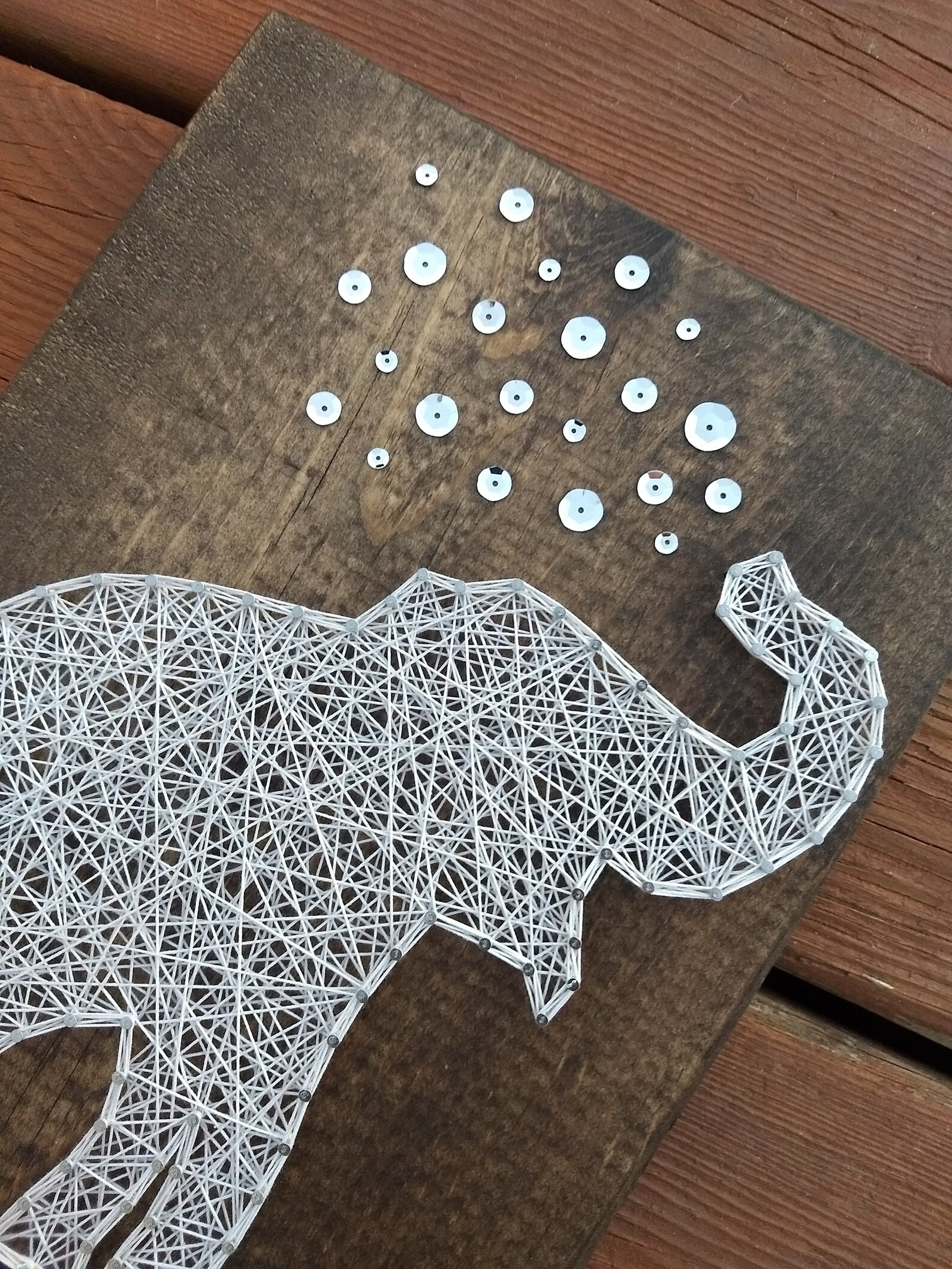 Elephant String Art Nursery String Art String Art Baby | Etsy
