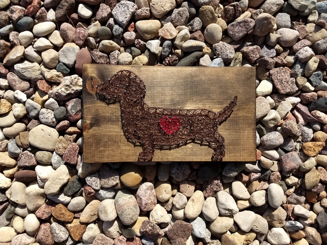 Dachshund String Art Dog String Art Wiener Dog String Art - Etsy