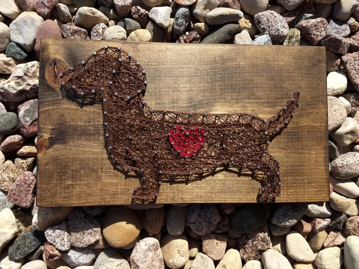 Dachshund String Art Dog String Art Wiener Dog String Art - Etsy