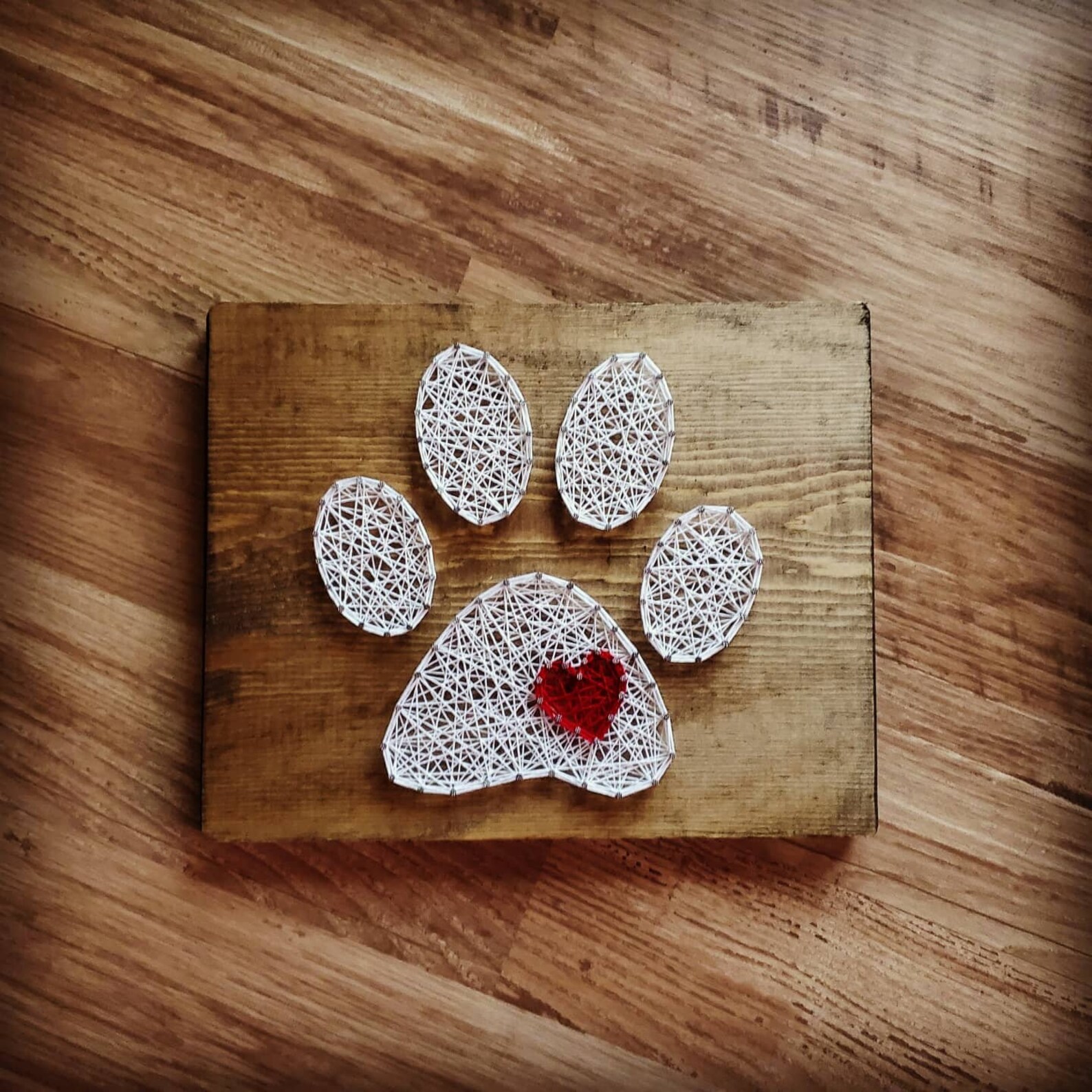 Paw Print String Art String Art Paw Print Animal String Art - Etsy Canada