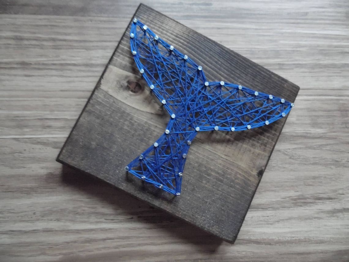 Diy String Art Kit String Art Kit Whale Tail String Art - Etsy