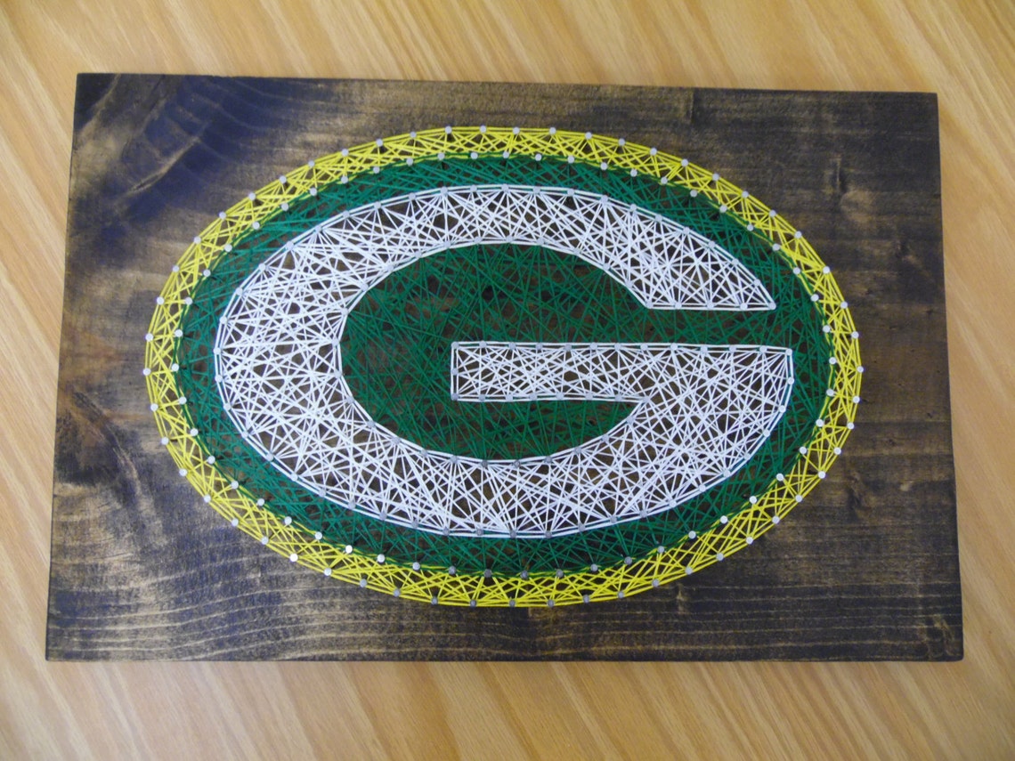 Packer String Art Football String Art Green and Gold String - Etsy