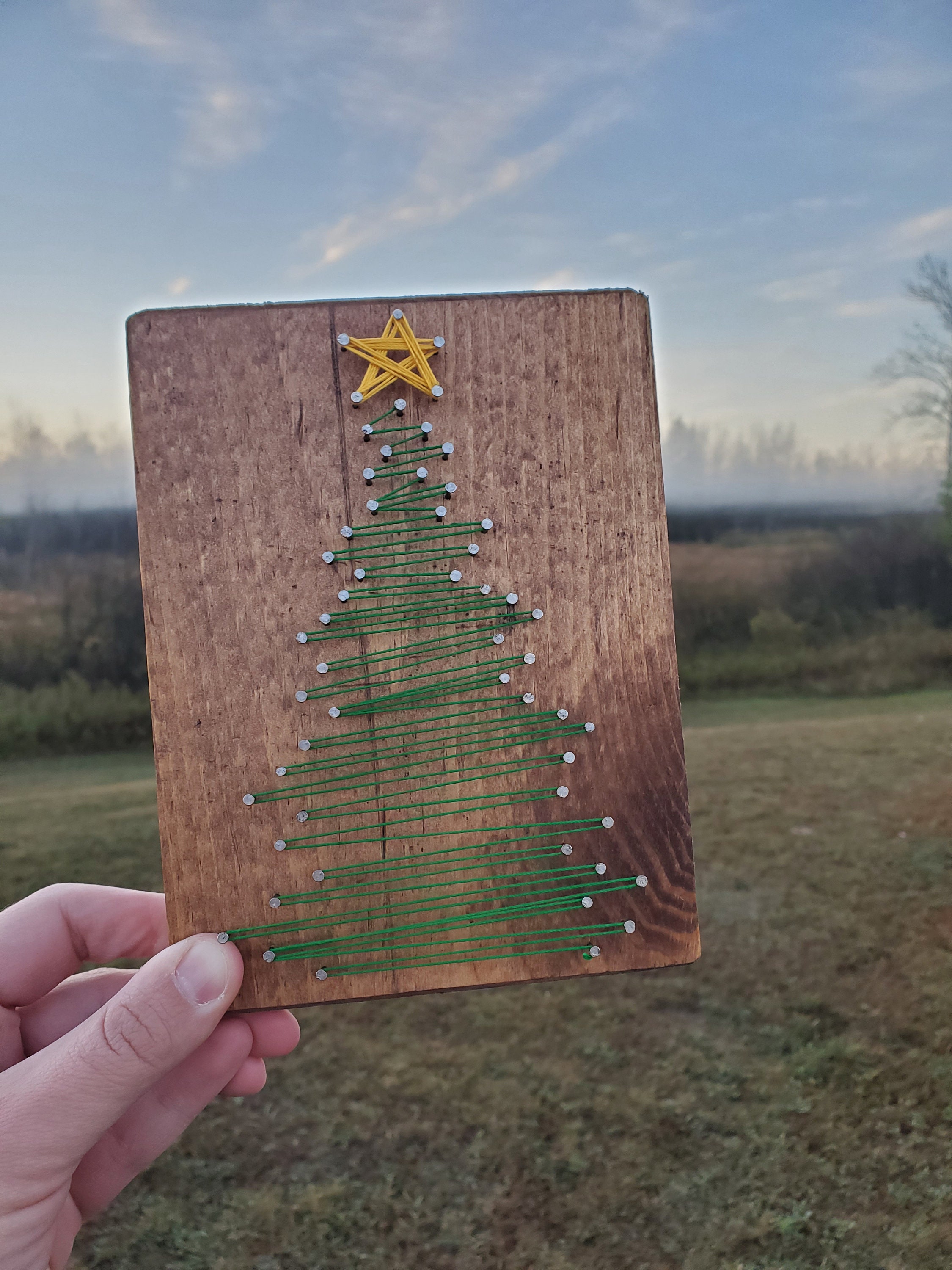 String Art Pattern Christmas Craft DIY String Art Tree - Etsy