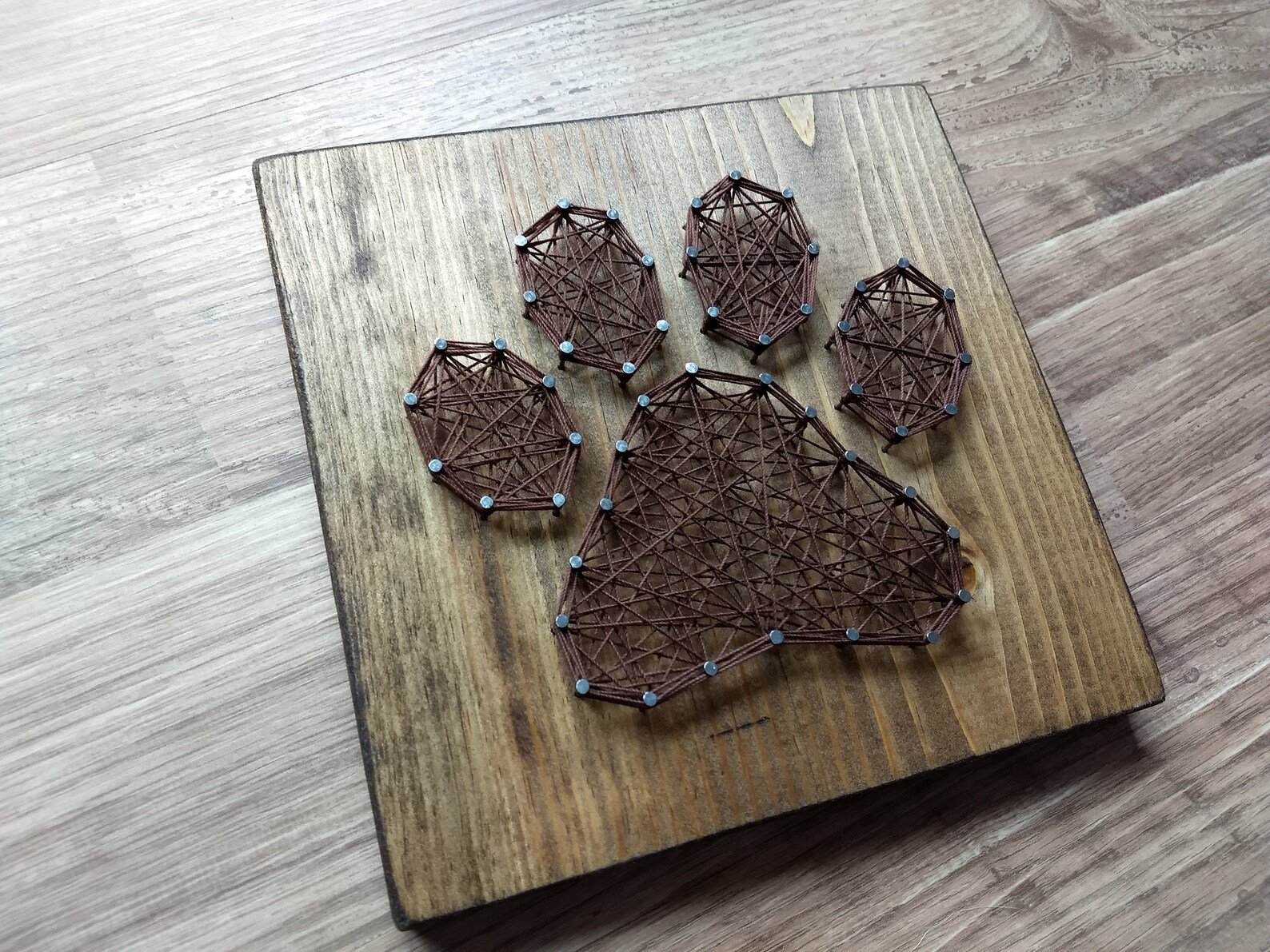 String Art Kit Kids Craft Diy Kids Craft Paw Print String | Etsy