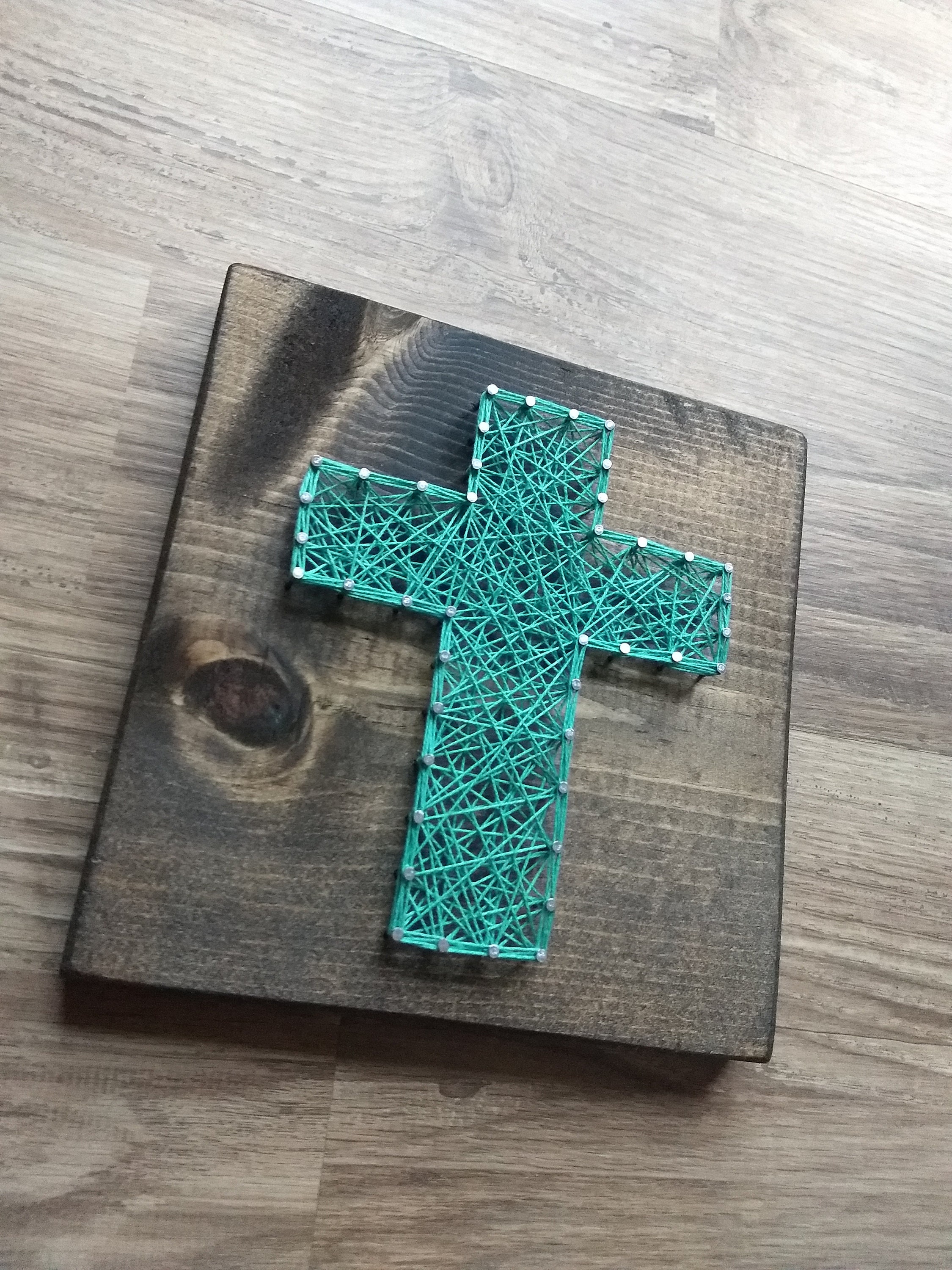 Cross String Art String Art Kit Mini Diy Kit Diy String - Etsy