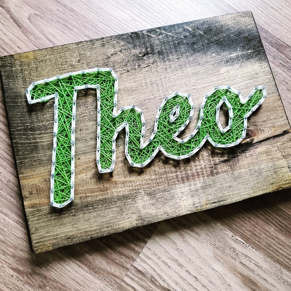 Name String Art - Etsy