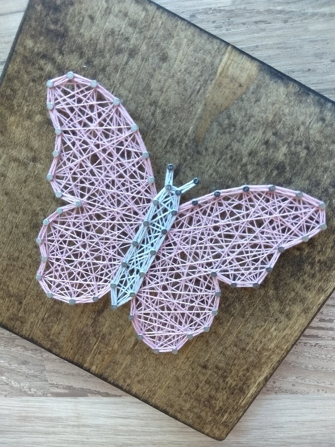 Butterfly string art kids diy string art kids diy craft | Etsy